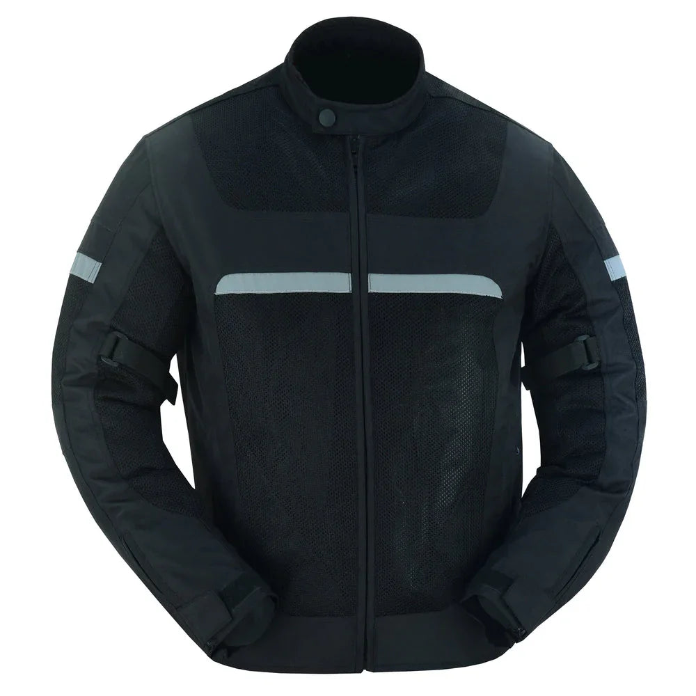 Men's Black Racer Mesh Jacket – Protective Design – Hugger Gloves